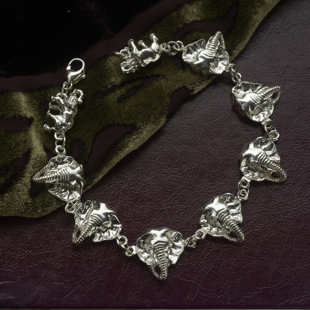 Buy Solid Sterling Silver Elephant Bracelet Online