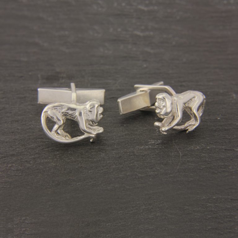 Monkey Cufflinks | Bespoke Wild Animal Cufflinks