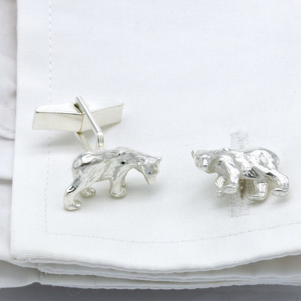Polar Bear Cufflinks | Custom Made Wild Animal Cufflinks