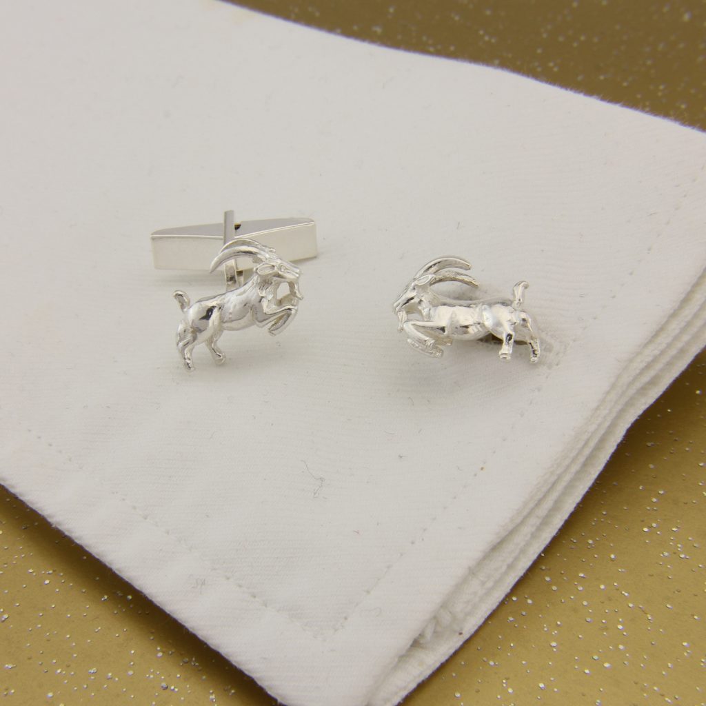 Goat Cufflinks | Bespoke Animal Cufflinks