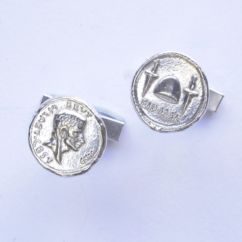 Hand Made Roman Coin Cufflinks | Brutus and The Ides of March