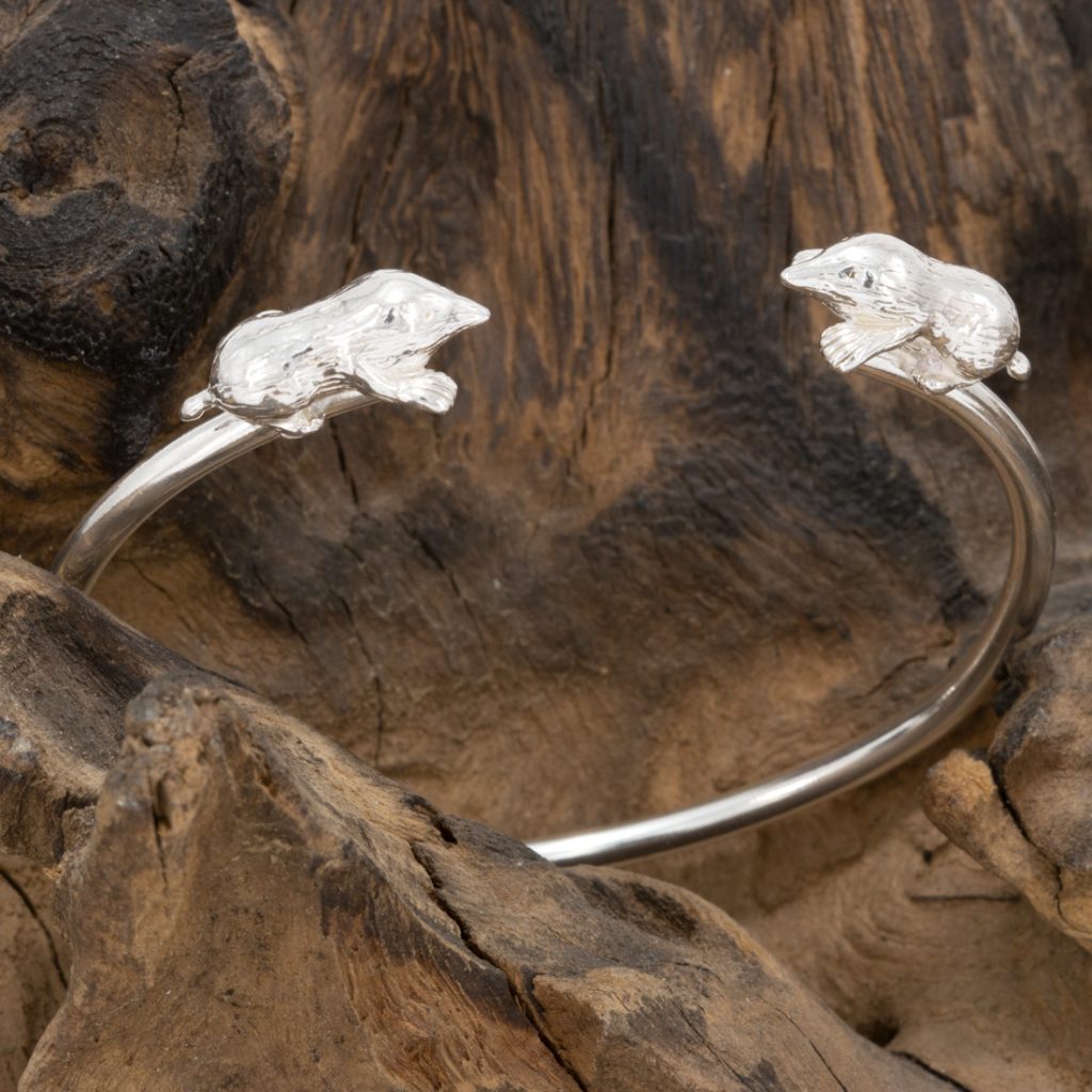 Mole Bangle | Hand Made Sterling Silver Animal Bangle