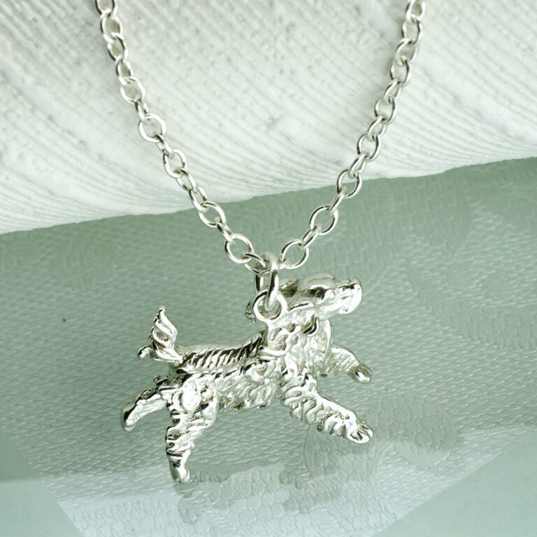 Spaniel Pendant Sterling Silver | Handmade Jewellery | Simon Kemp Jewellers